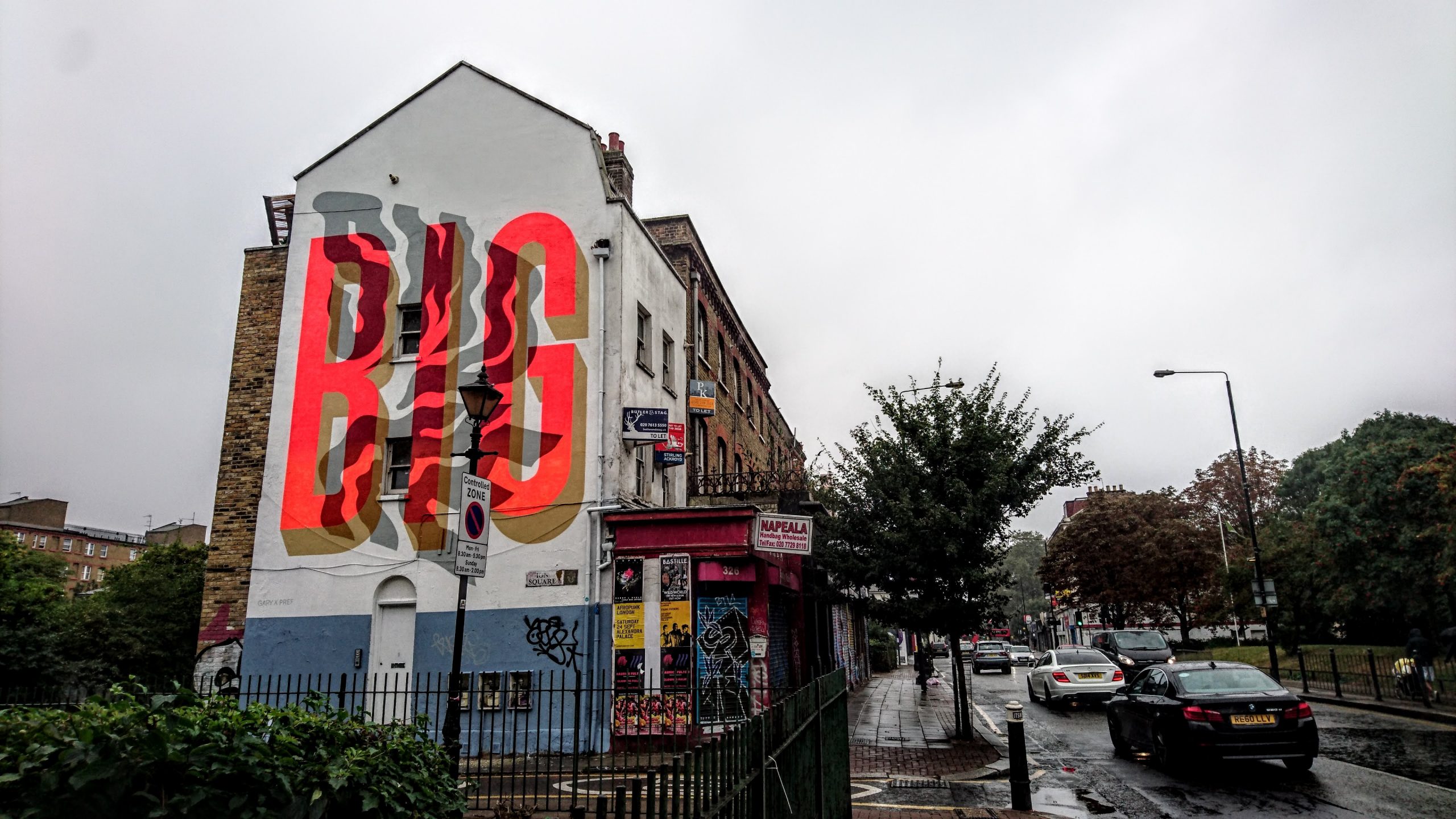 Murals from Axel Void, Pref and Gary Stranger on Hackney Road in London ...