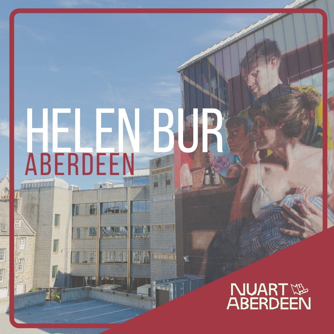 Helen Bur paints Giant Mural in Aberdeen • Inspiring City