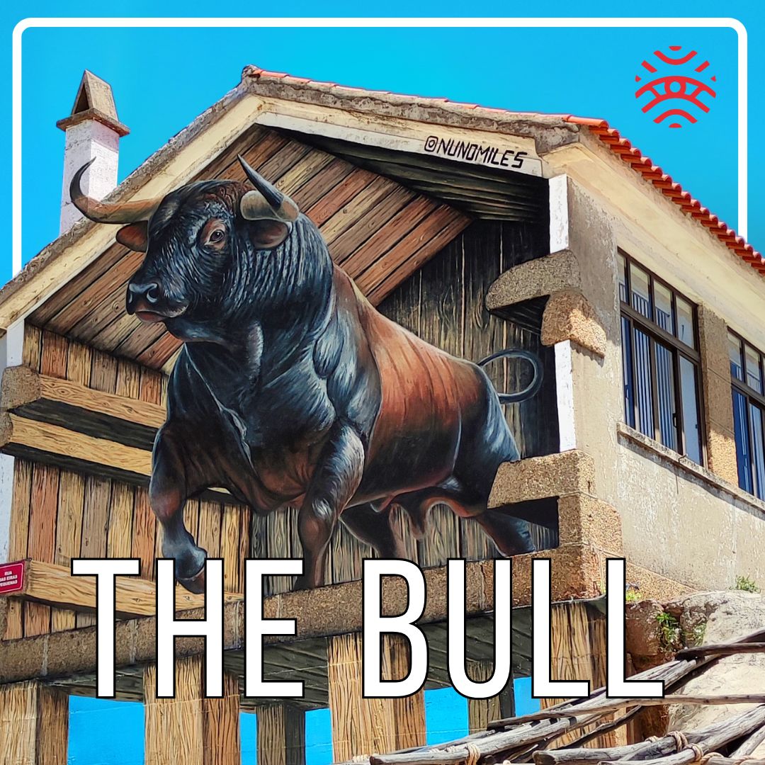 The Bull Mural by Nuno Miles Celebrates Border Resilience • Inspiring City